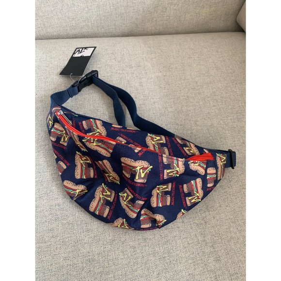MTV | Bags | Mtv Logo Cheeseburger Fanny Pack Belt Bag New | Poshmark